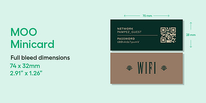 normal visiting card size