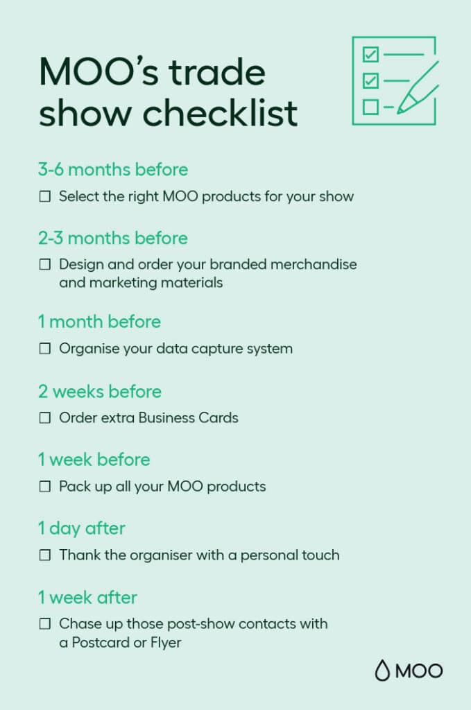 The ultimate trade show planning checklist - MOO Blog
