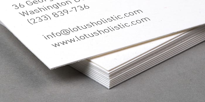 Thick Business Cards and Eco Flyers - your guide to paper weights - MOO ...