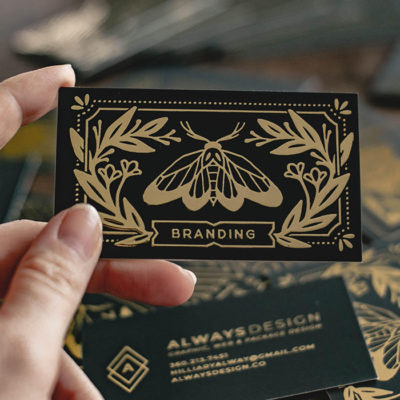 17 gold foil business card designs you need to see - MOO Blog