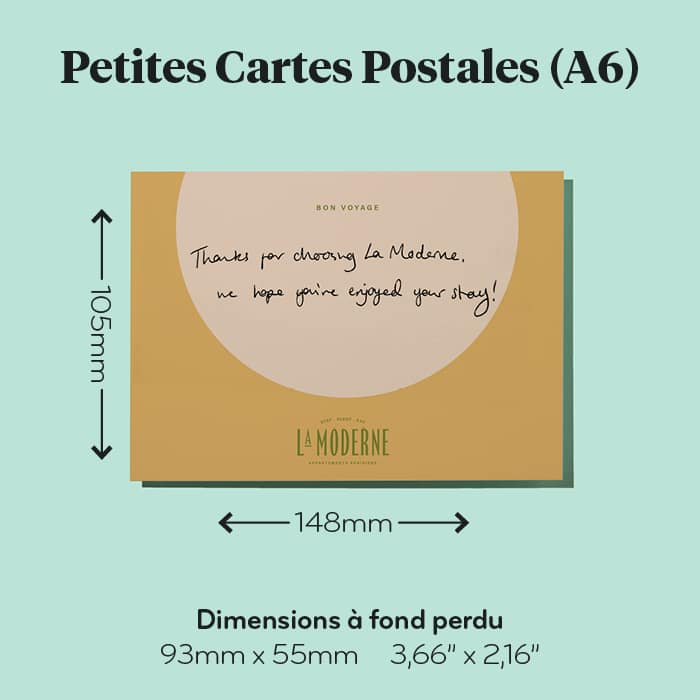 Le guide ultime des tailles et formats de Cartes postales - MOO Blog