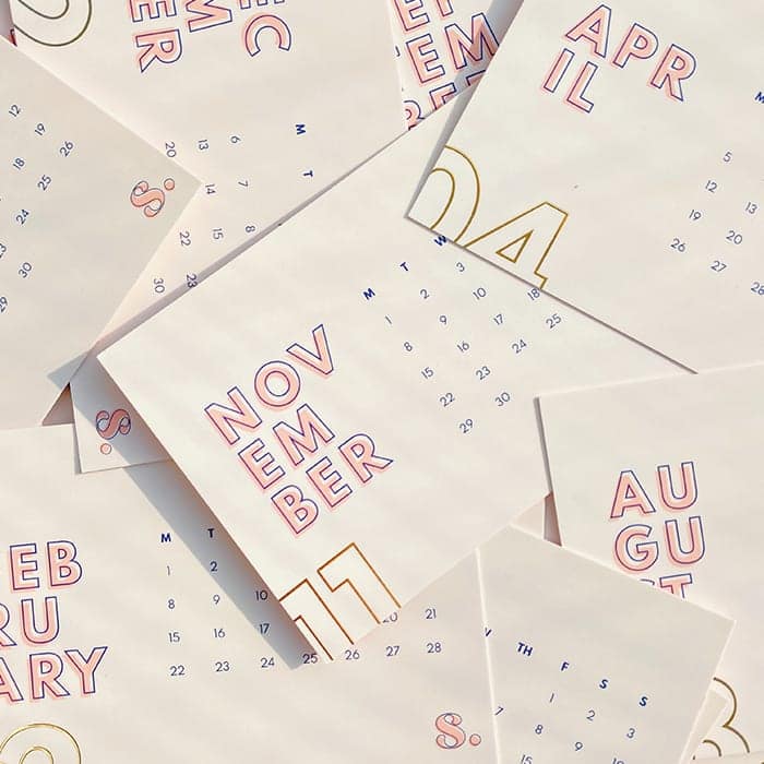 5 calendar designs that we would make time for - MOO Blog